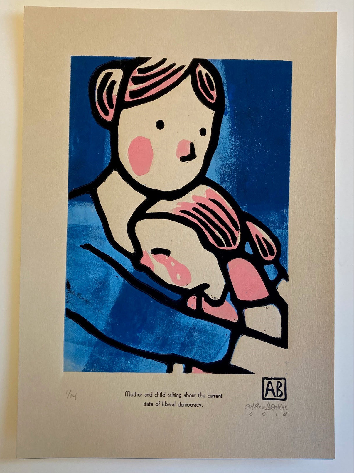 Andreas Brekke: Mother and child talking about the current state of li ...